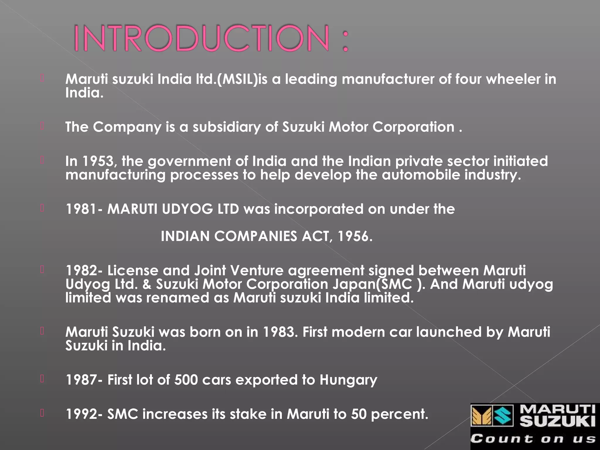 Maruti suzuki | PPT