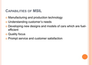 Operation level strategy- Maruti Suzuki | PPTX