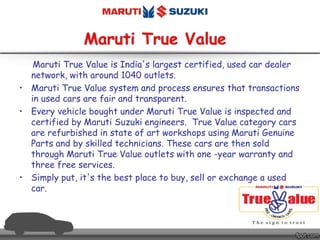 Maruti suzuki (PPT) power point presentation | PPTX