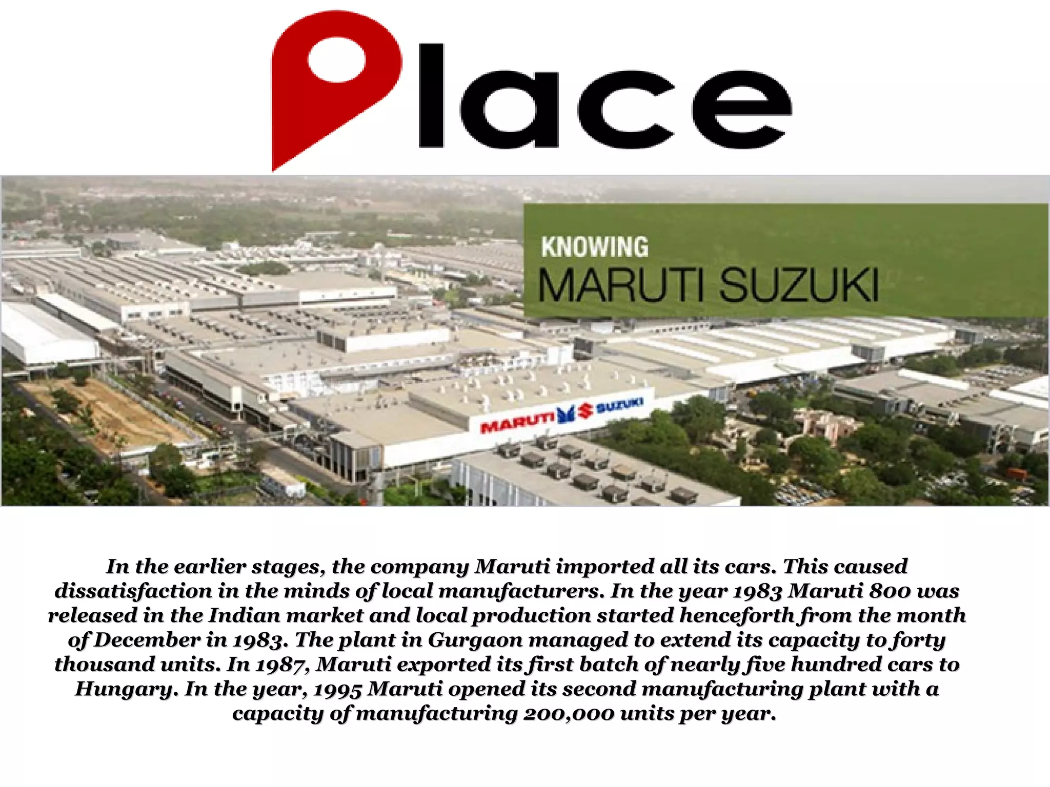 Maruti suzuki : Way of life! | PPT