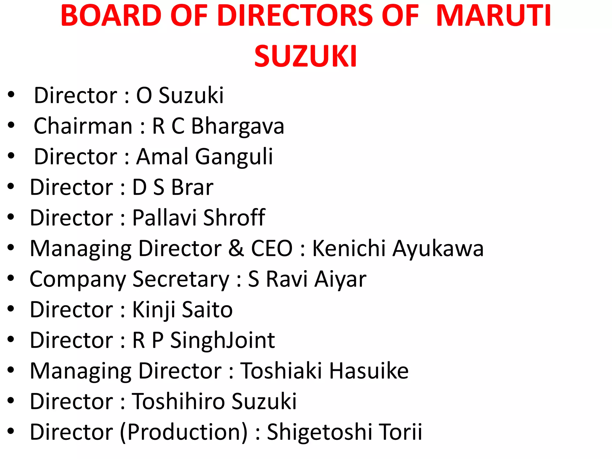 LOCATION & Layout Analysis @ MARUTI SUZUKI | PPTX