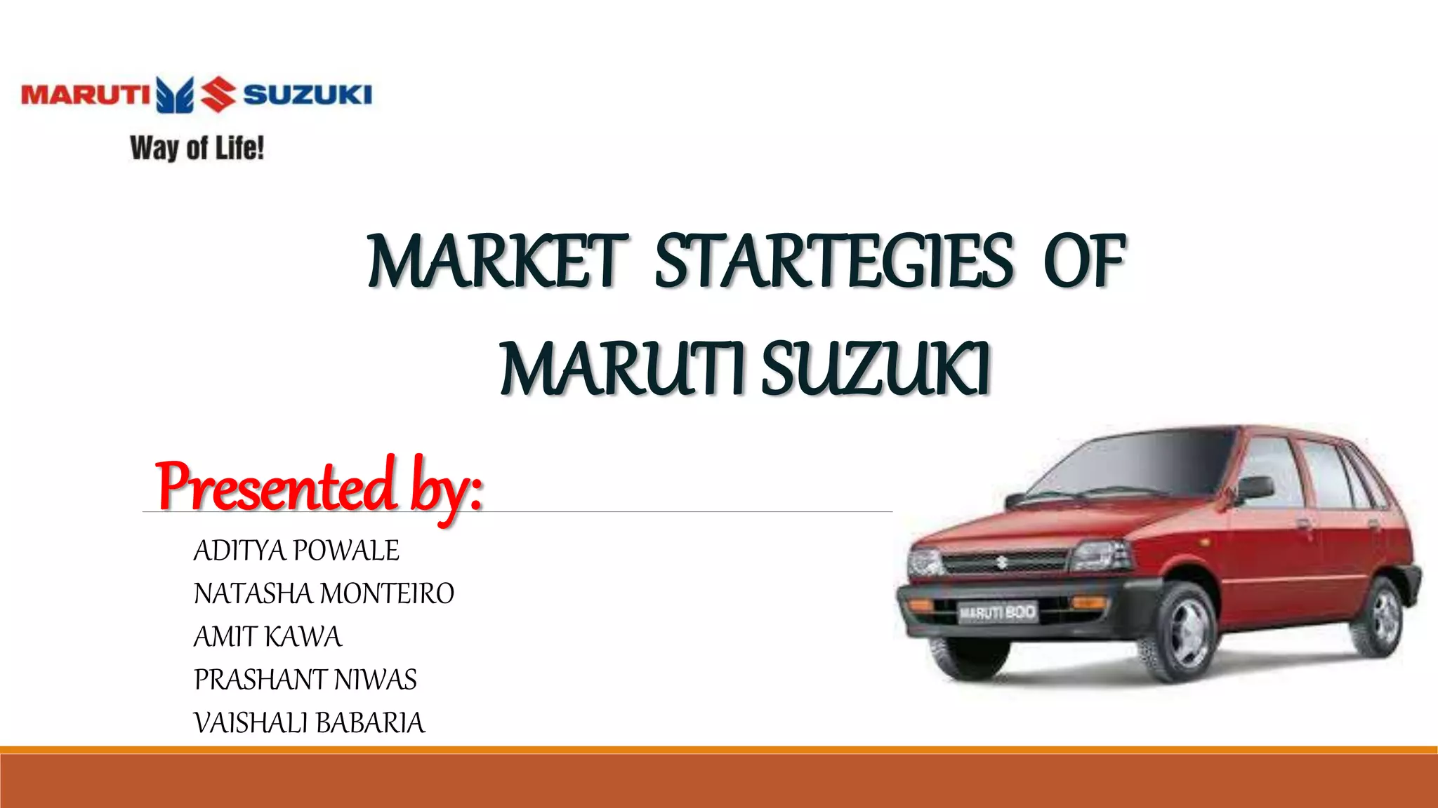 Maruti suzuki | PPTX