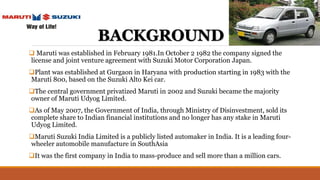 Maruti suzuki | PPTX