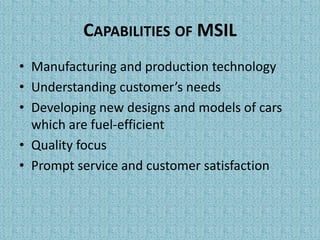 Maruti suzuki business level strategy | PPTX