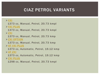 Maruti suzuki ciaz | PPTX