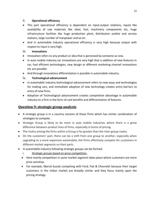 strategic management project on Maruti Suzuki udhog limited | DOCX