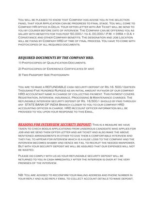 Maruti suzuki call letter | DOCX