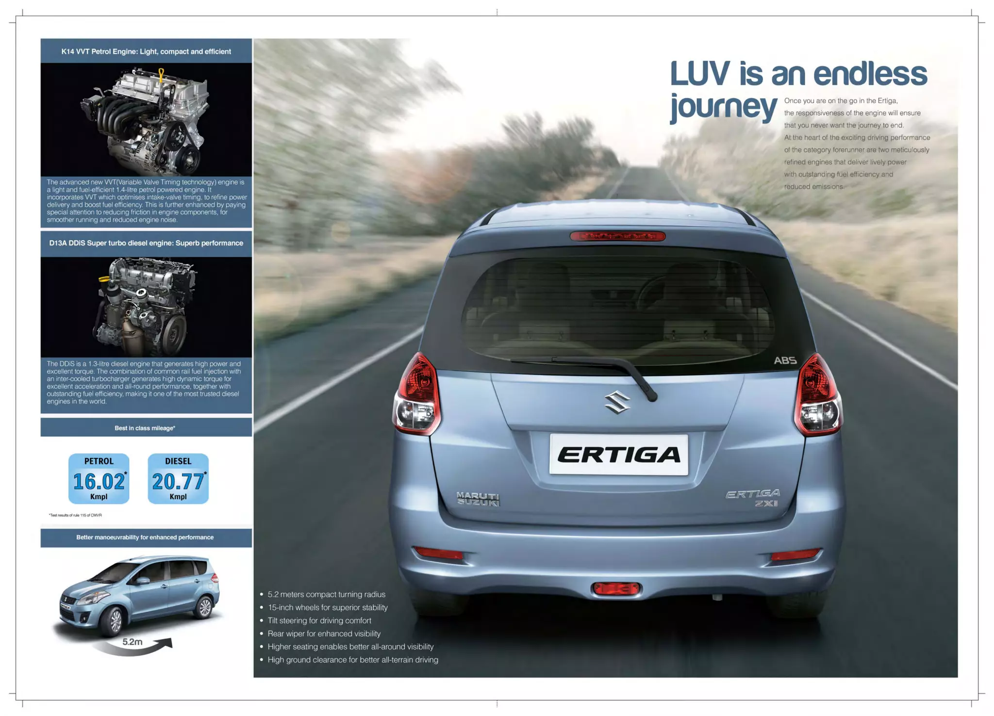 Maruti Suzuki Ertiga Features - DD Motors | PDF