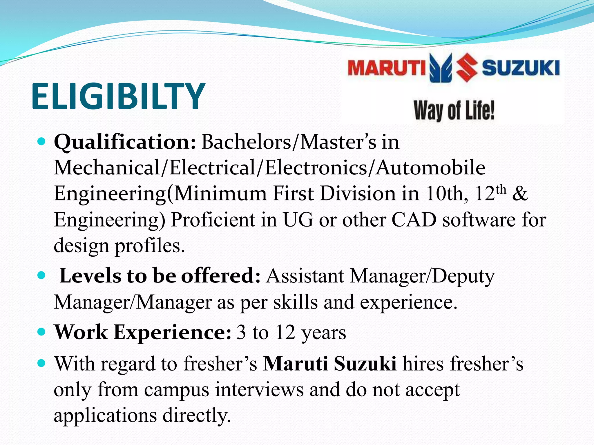 Maruti suzuki india ltd | PPTX