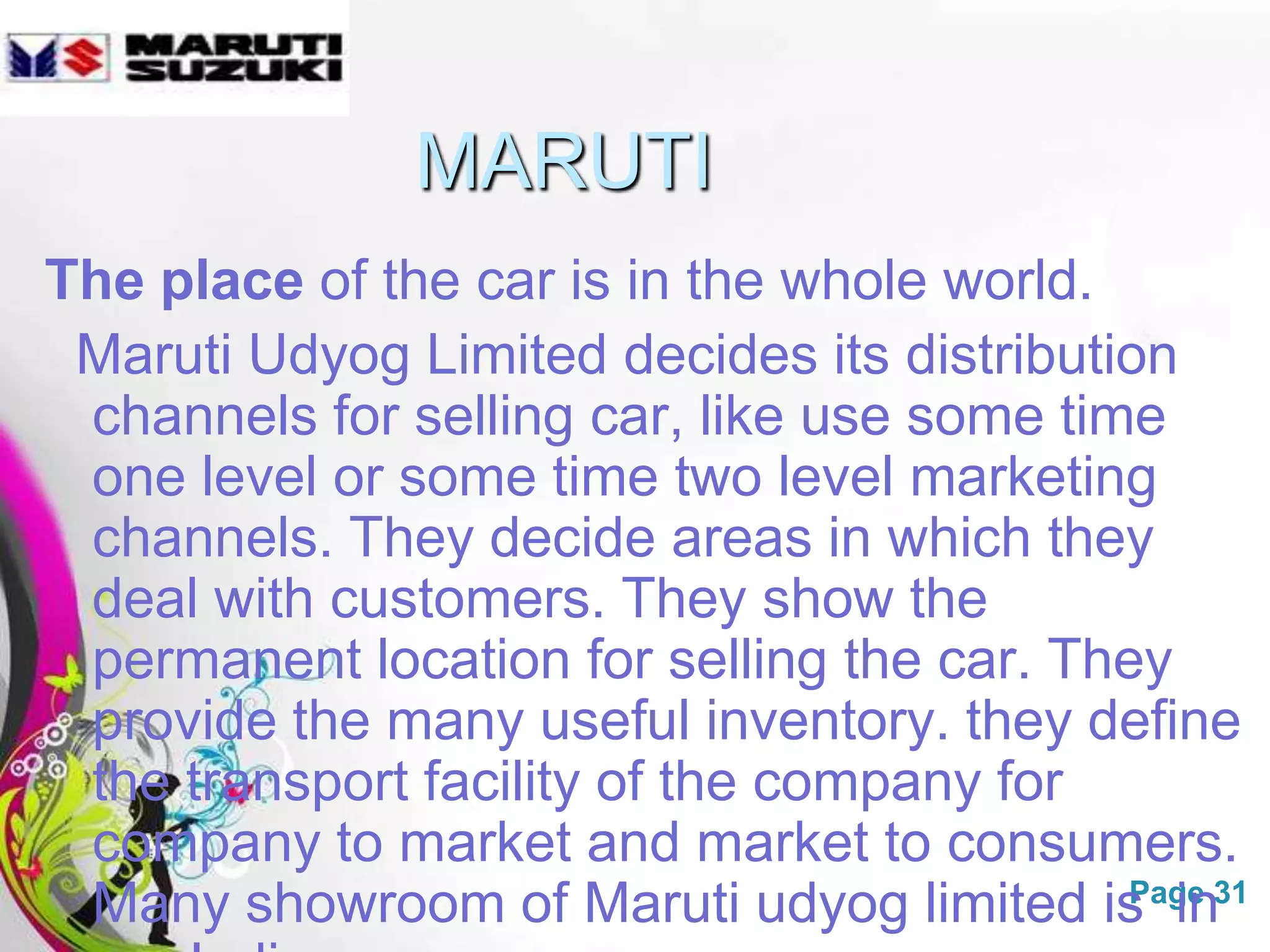 Maruti suzuki ppt | PPTX