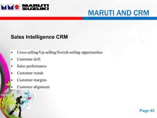 Maruti suzuki ppt | PPT
