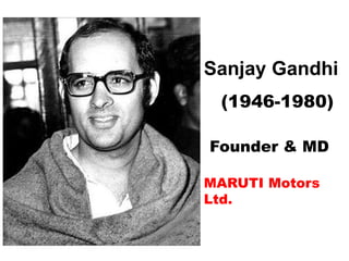 MARUTI SUZUKI (The origin of people’s car) | PPTX