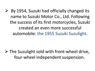 MARUTI SUZUKI (The origin of people’s car) | PPTX