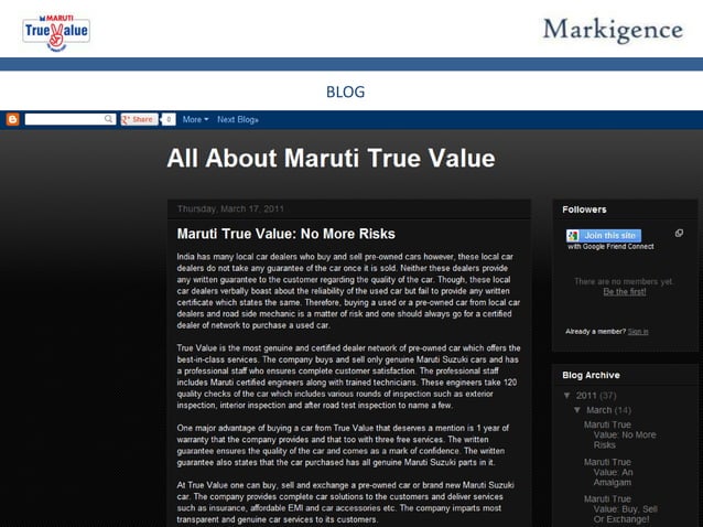 Maruti True Value Case Study | PPTX | Business | Business and Finance