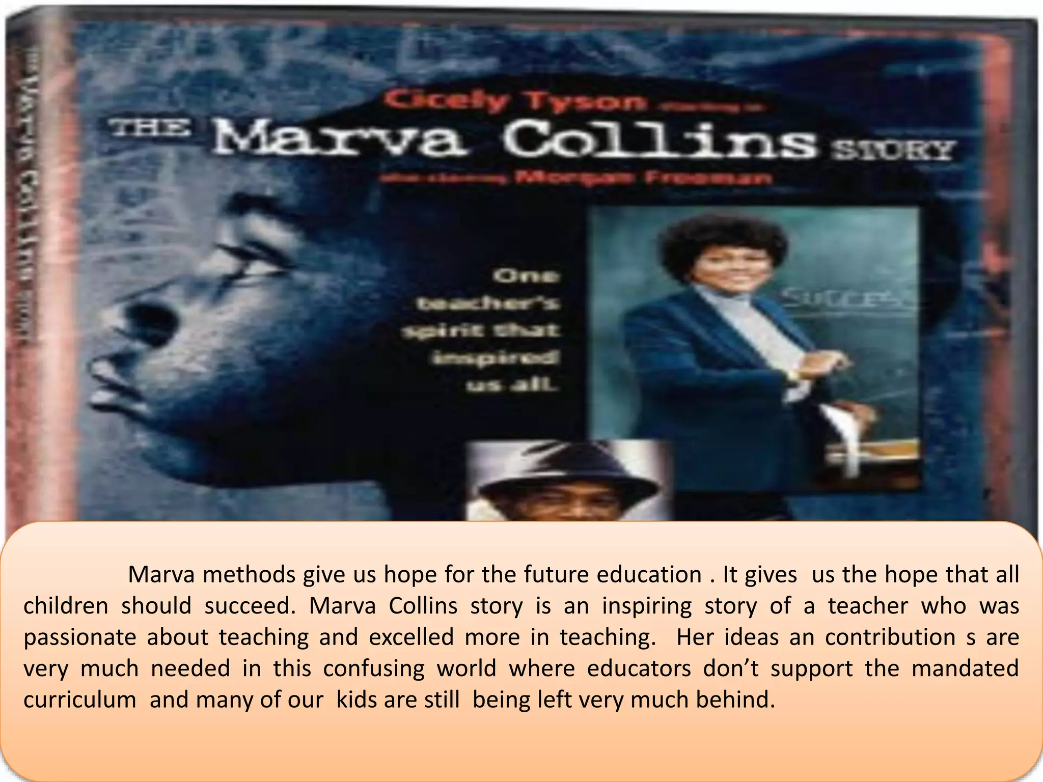 Marva Collins Story | PPT