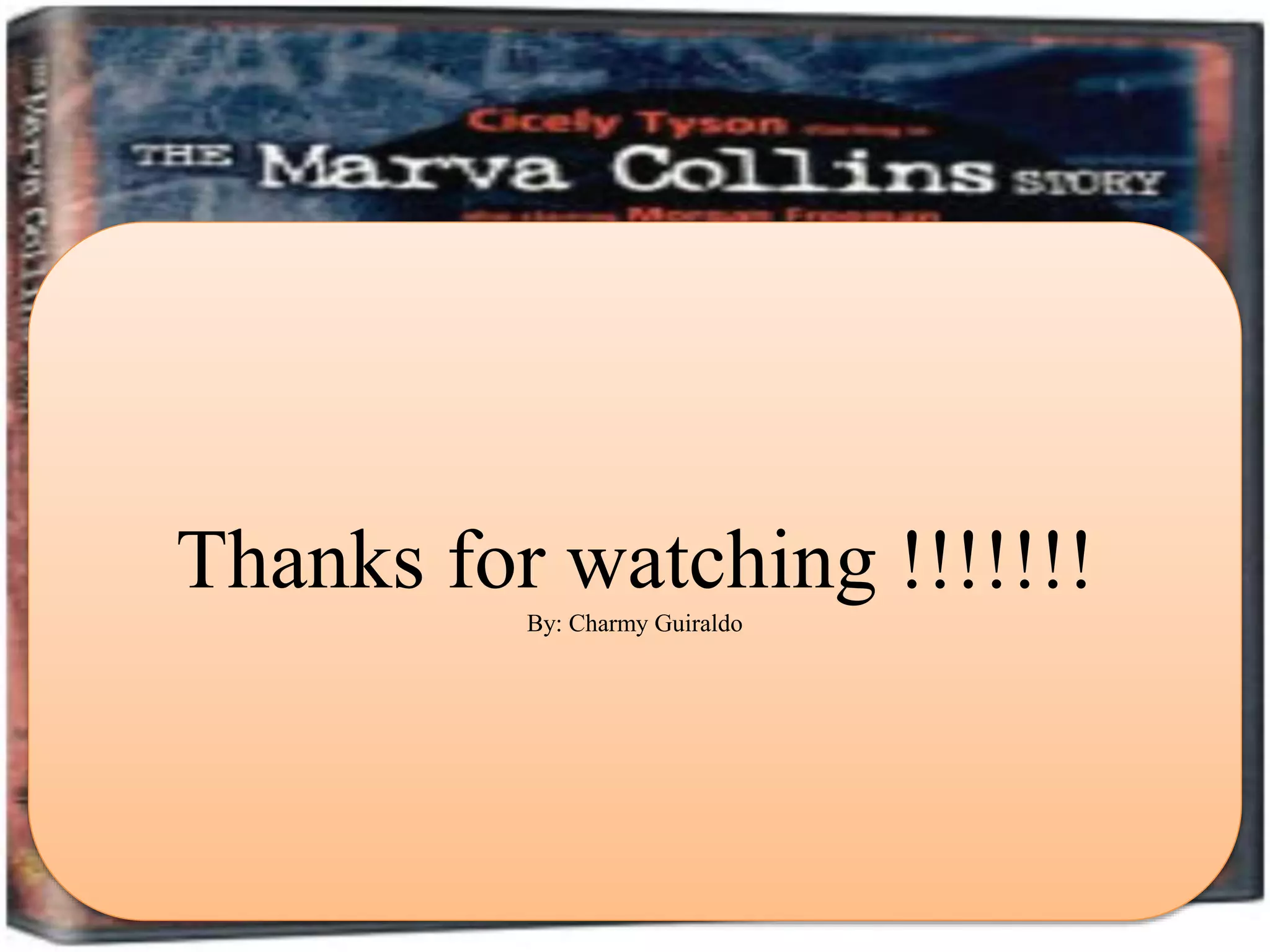 Marva Collins Story | PPT