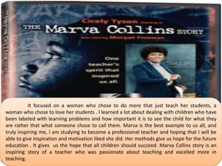 Marva Collins Story | PPTX