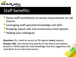 Marval's innovative continual service improvement approach | PPT