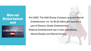 Marvel Entertainment | PPTX