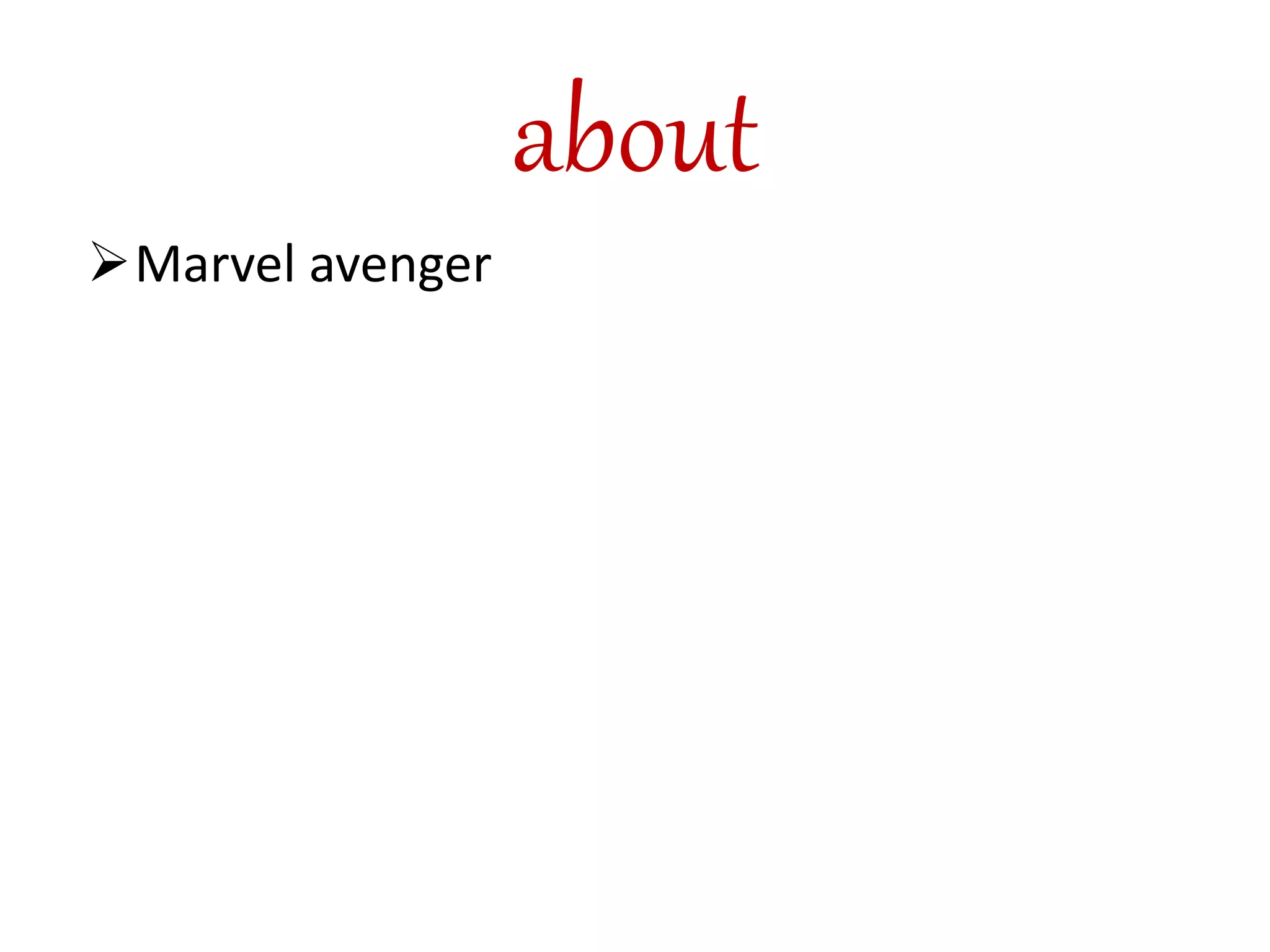 Marvel | PPTX