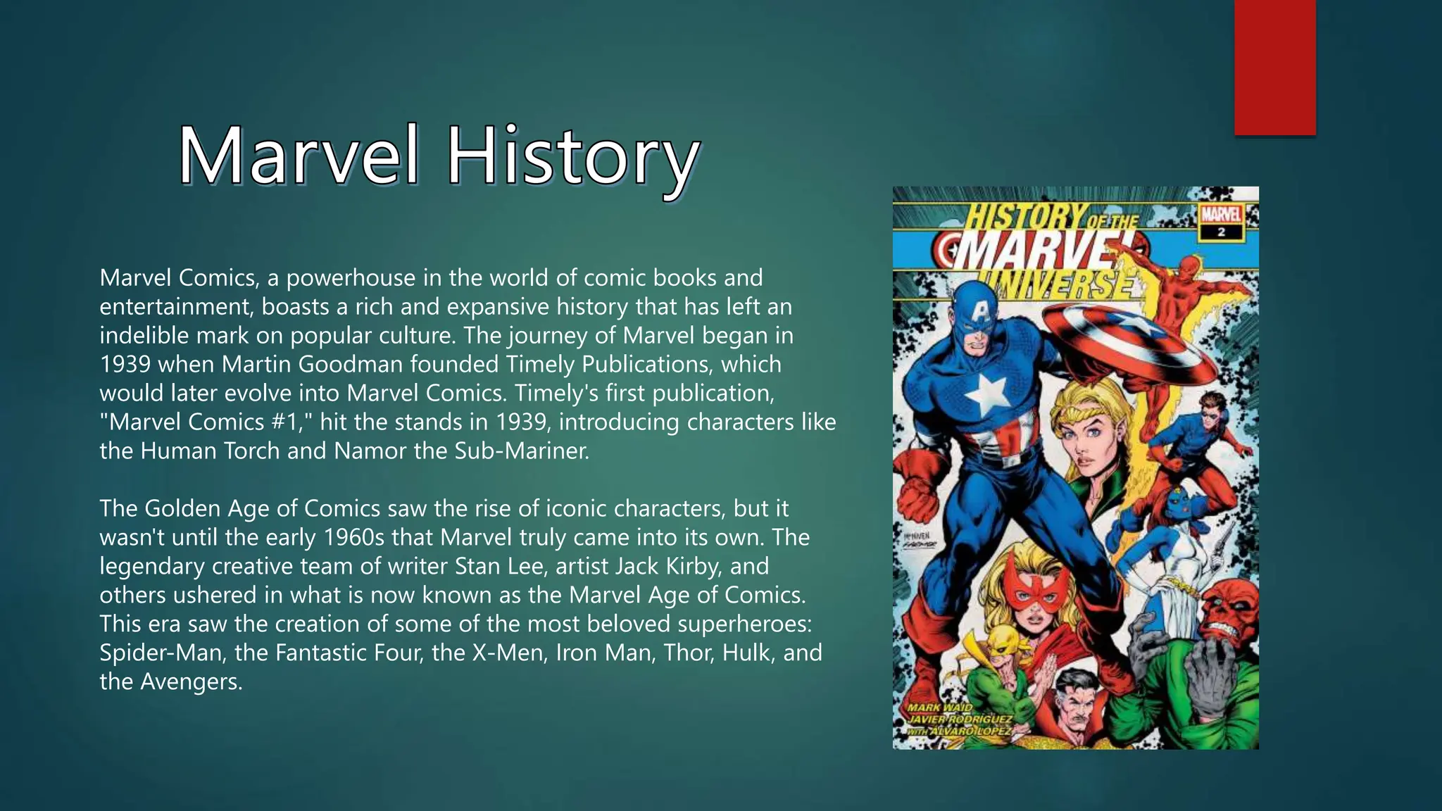 Marvel comics in American popular culture | PPTX