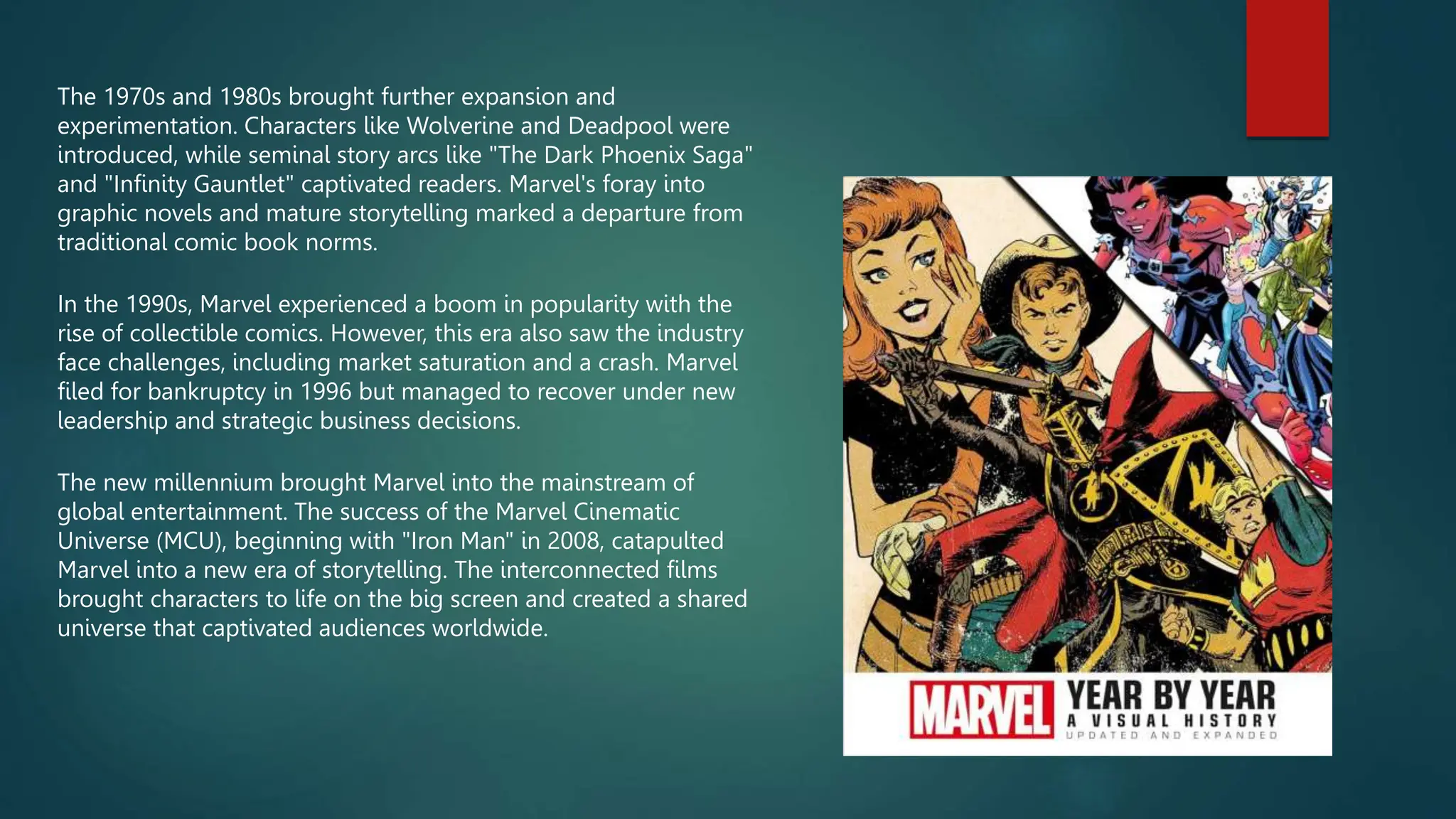 Marvel comics in American popular culture | PPTX