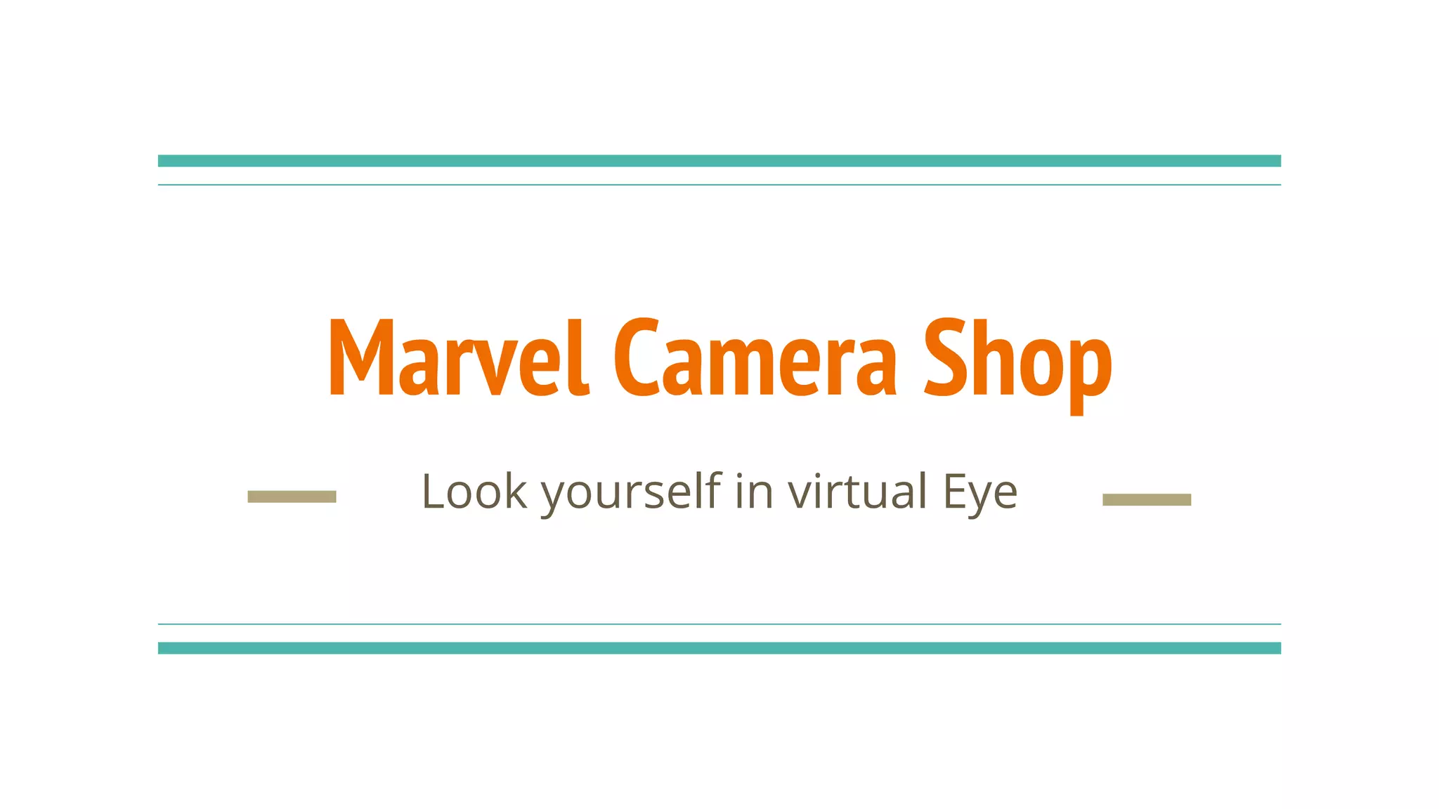 Marvel camera shop(website) | PPTX