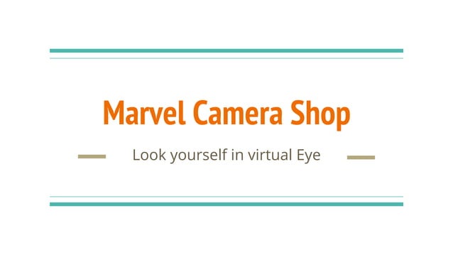 Marvel camera shop(website) | PPTX