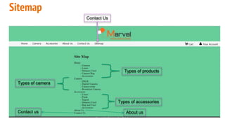 Marvel camera shop(website) | PPTX