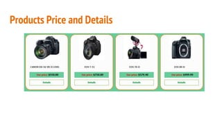 Marvel camera shop(website) | PPTX