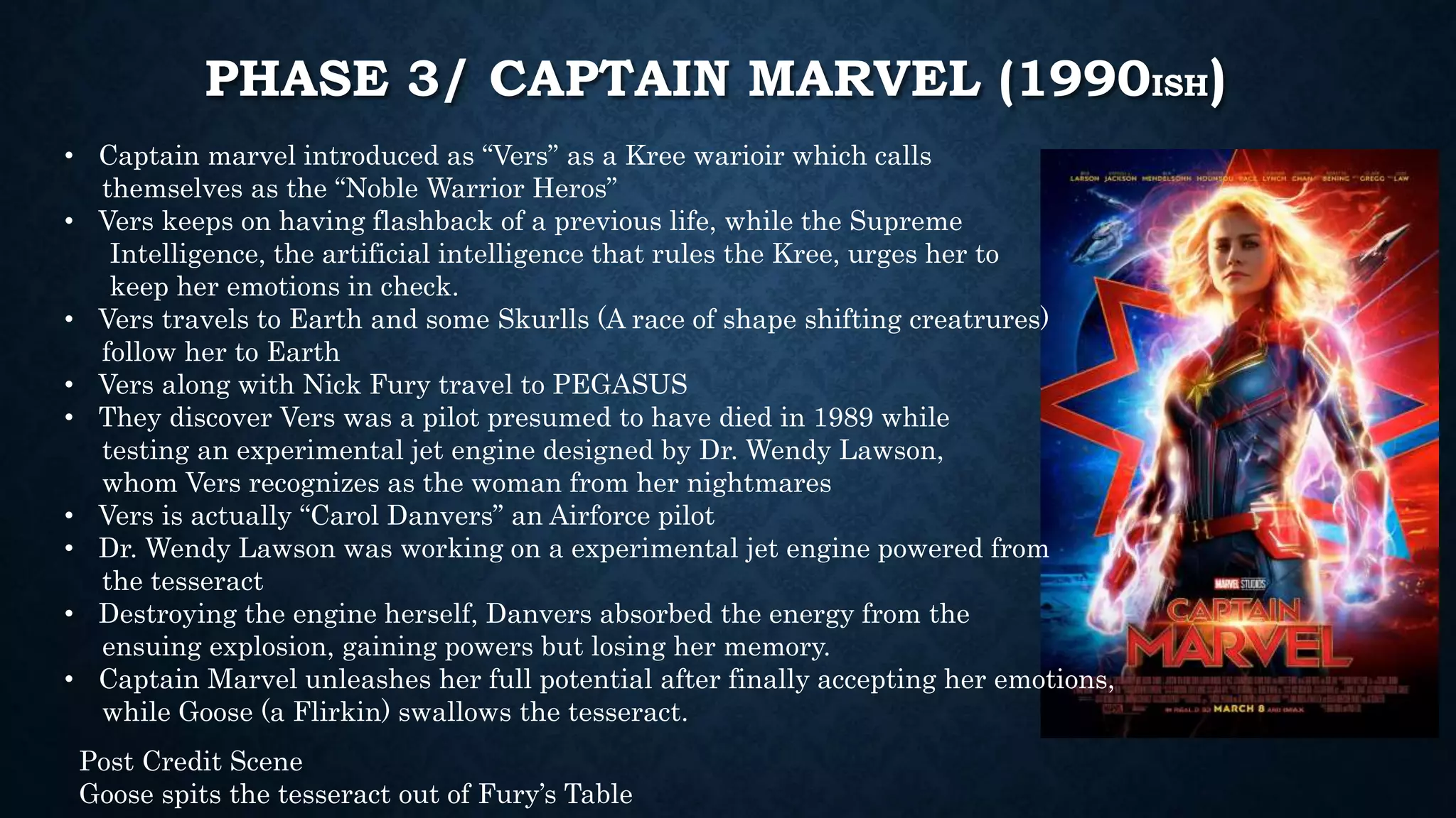 Marvel cinematic universe | PPTX