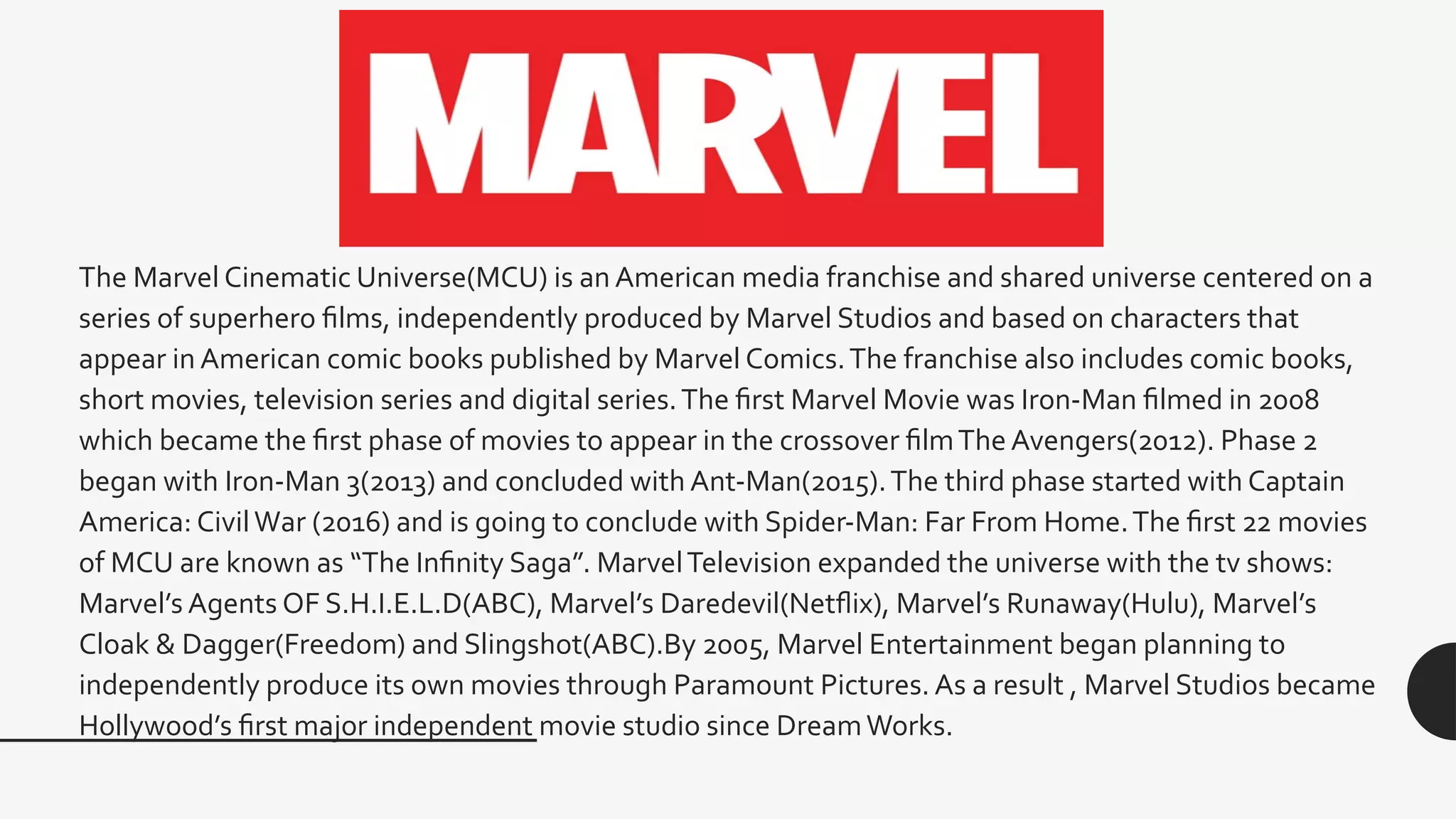 Marvel cinematic universe and comics | PDF