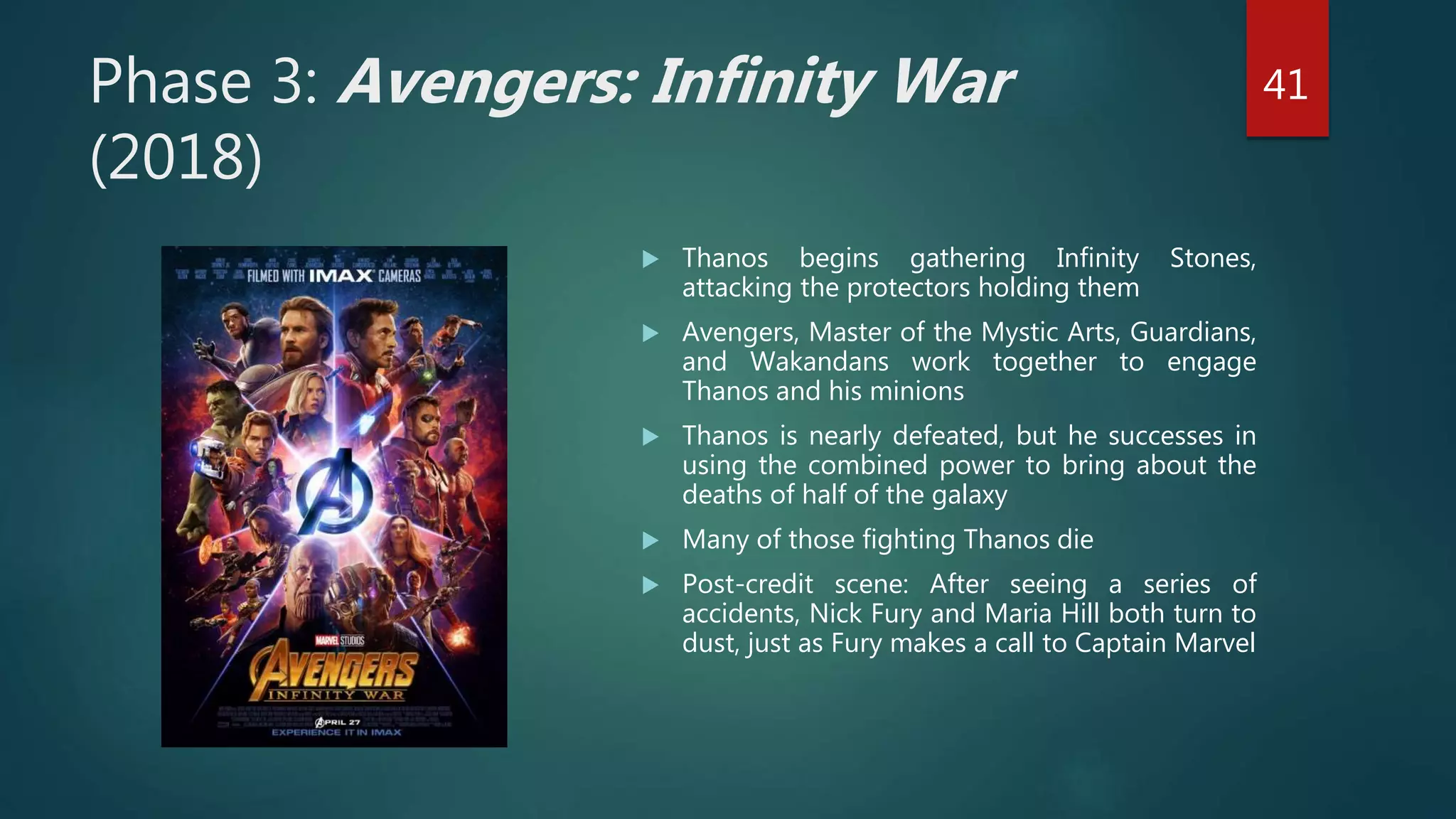 Marvel Cinematic Universe Presentation | PPTX
