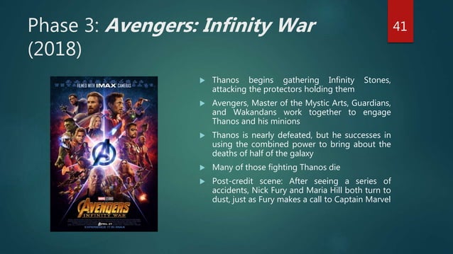 Marvel Cinematic Universe Presentation | PPTX