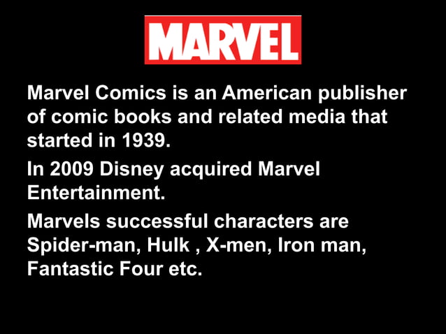 Marvel comics | PPT