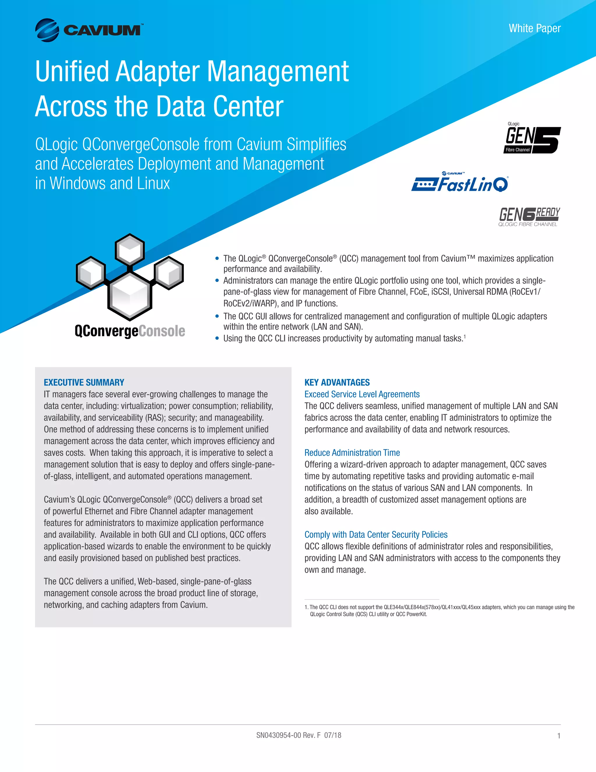 Marvell Unified Adapter Management Across the Data Center | PDF ...