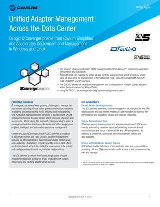 Marvell Unified Adapter Management Across the Data Center | PDF ...