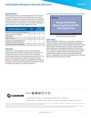 Marvell Unified Adapter Management Across the Data Center | PDF | Operating Systems | Computer ...