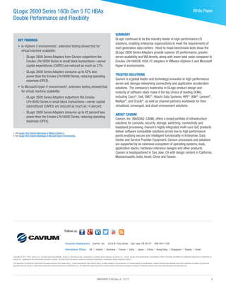 Marvell QLogic 2600 Series 16Gb Gen 5 FC HBAs Double Performance and ...