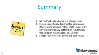 Marvelmind indoor positioning technologies review | PDF