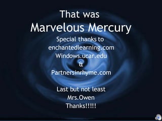 Marvelous Mercury | PPS