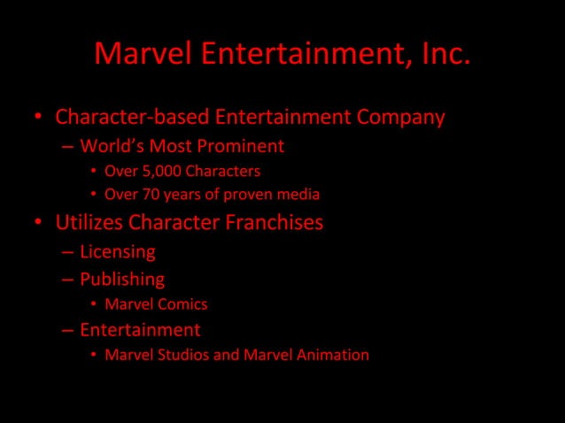 Marvel Financial Presentation | PPT