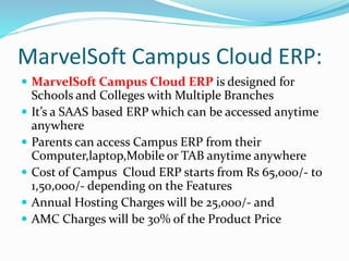 MarvelSoft school management software Product Presentation | PPTX
