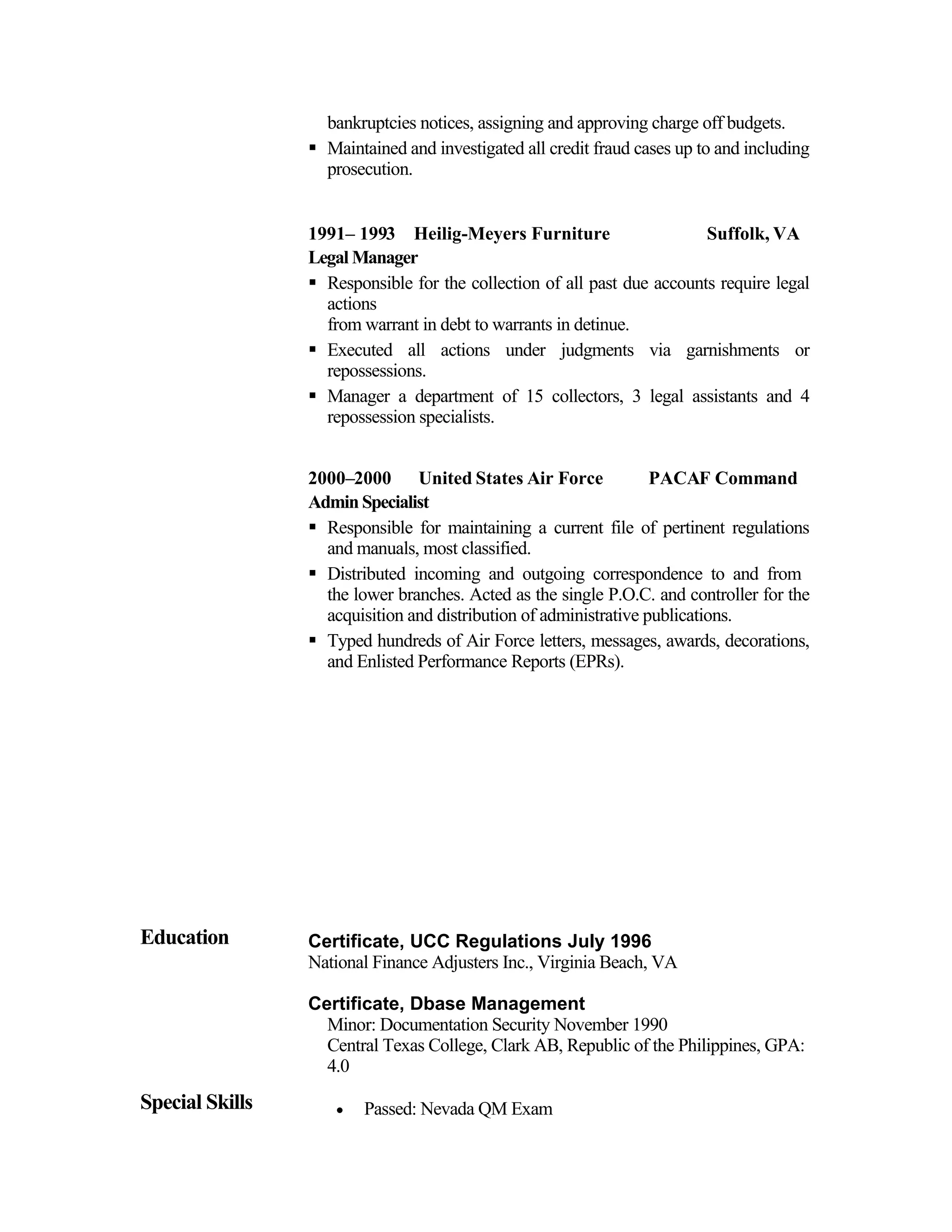 Marvin Resume 110808 | PDF
