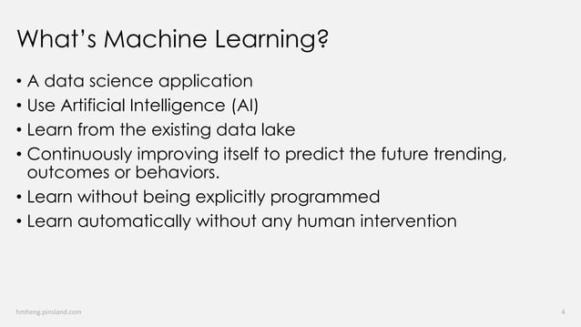AI/ML/DL: Getting Started with Machine Learning on Azure | PPT