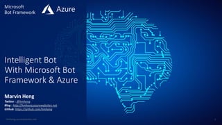 Artificial Intelligent: Intelligent Bot With Microsoft Bot Framework ...