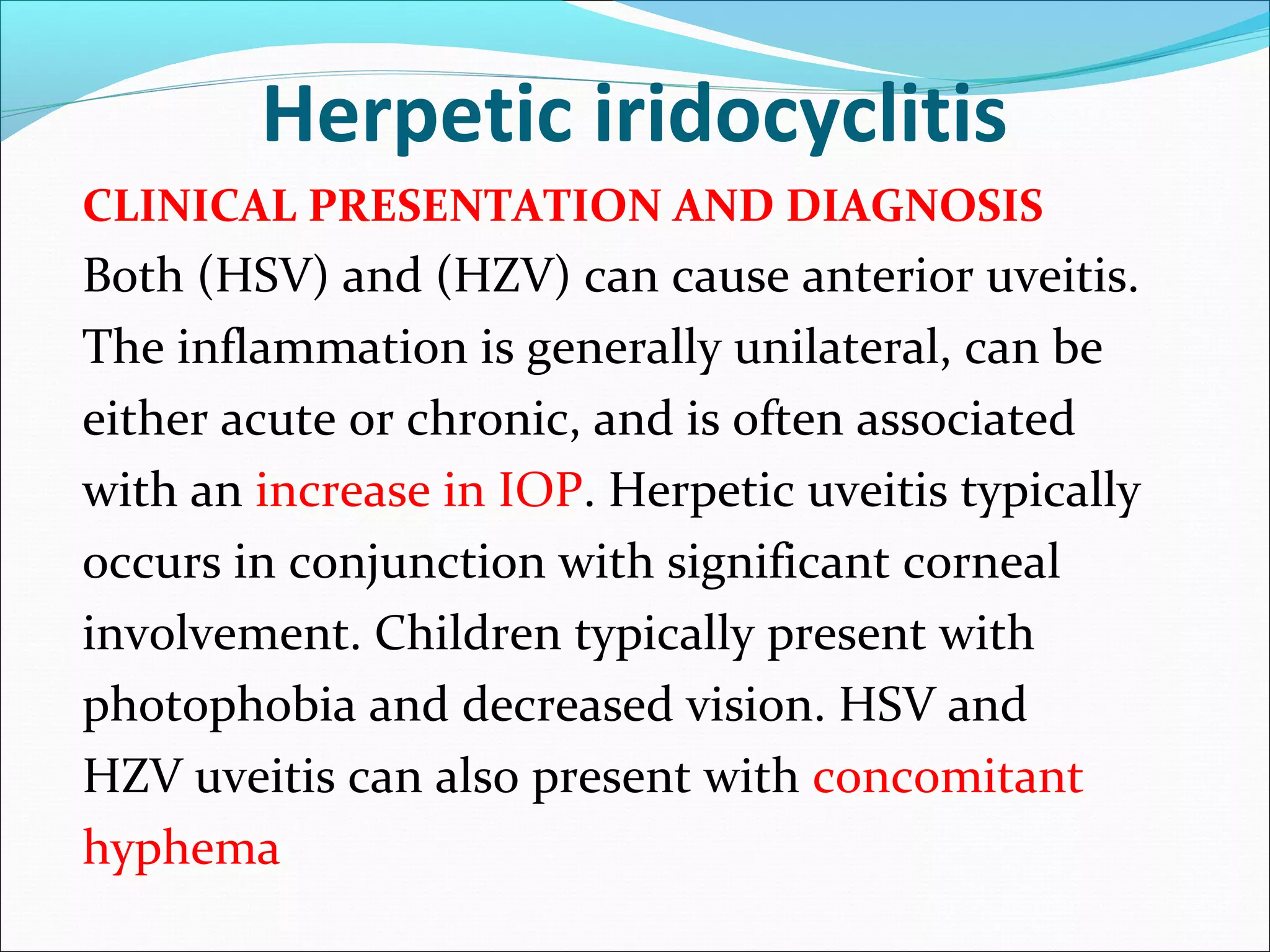 Uveitis in children - by dr. Marwa Mostafa (MS) | PPT