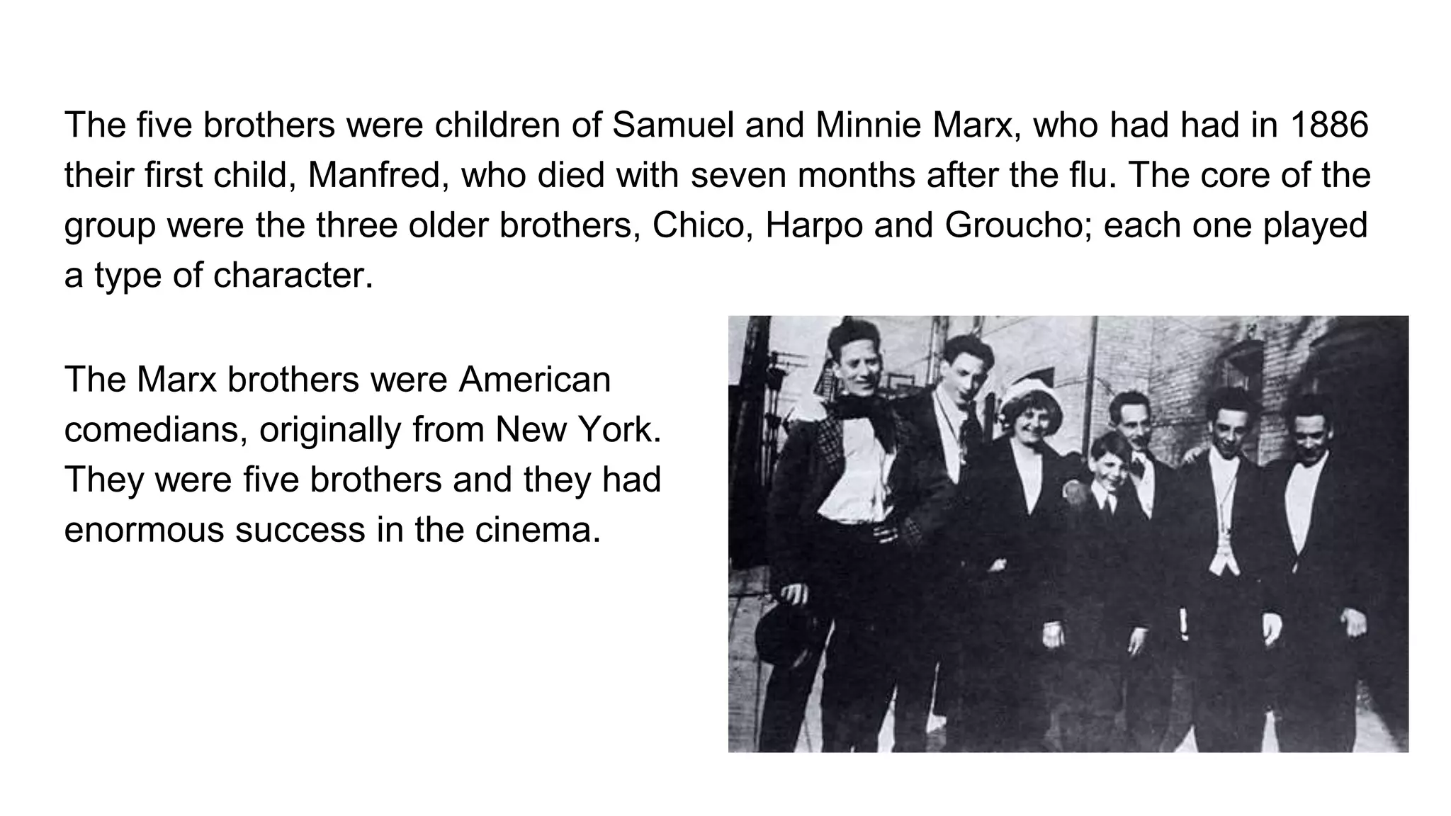 Marx brothers | PPTX
