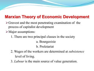 Marxian theory of economic development | PPTX