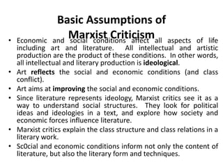 Literary Criticism, III, Marxist criticism | PPTX